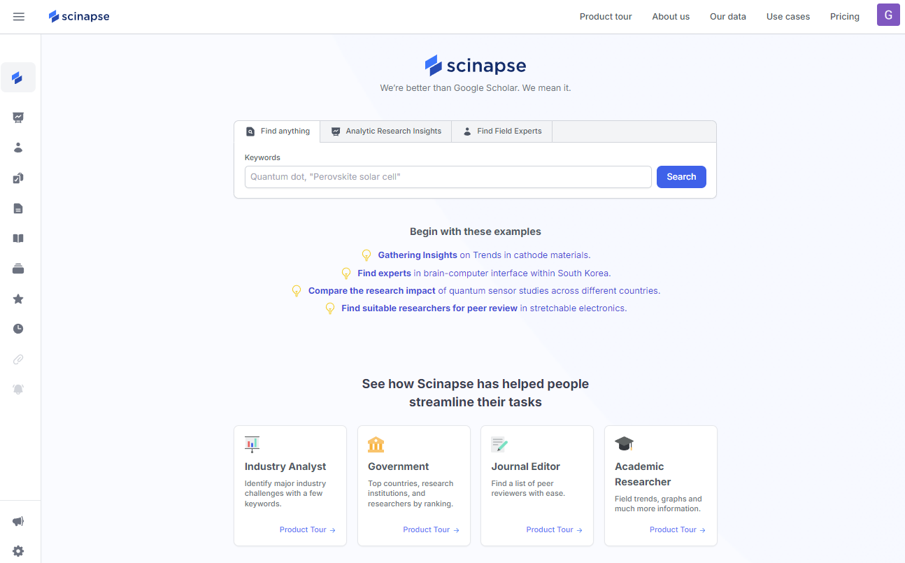 Find Your Papers and Authors Easily with Scinapse Search Page